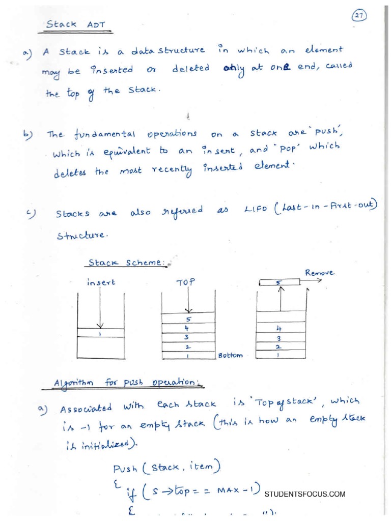 Class Notes DS 2 | PDF