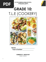 COOKERY 10 Quarter 3 LAS Number 2 | PDF | Stock (Food) | Soup