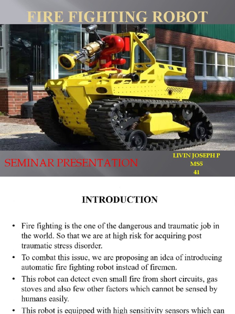 Fire Fighting Robot | PDF