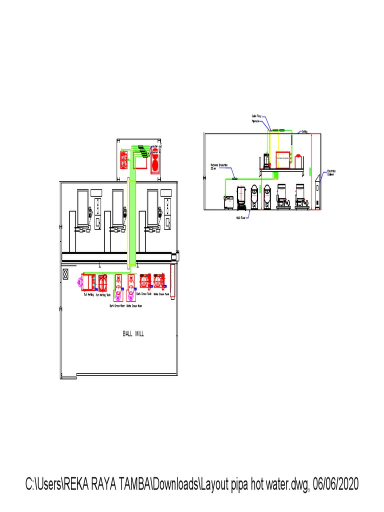 Layout Pipa Hot Water-Model | PDF