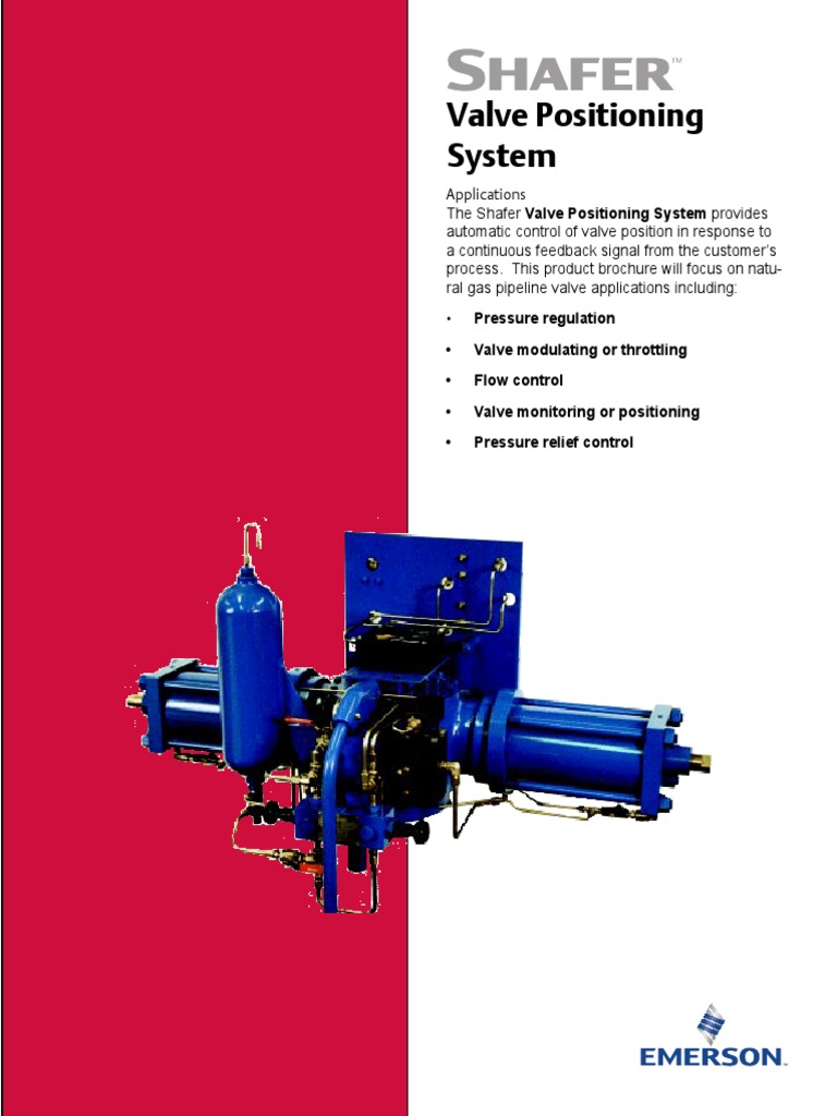 Brochure Valve Positioning System Shafer en 83896 | PDF | Valve | Actuator