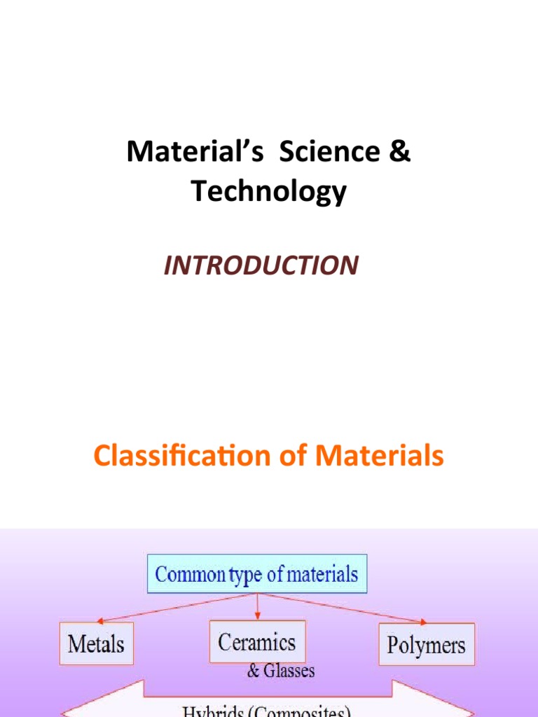 Materials Classification Guide | PDF | Composite Material | Non Ferrous ...