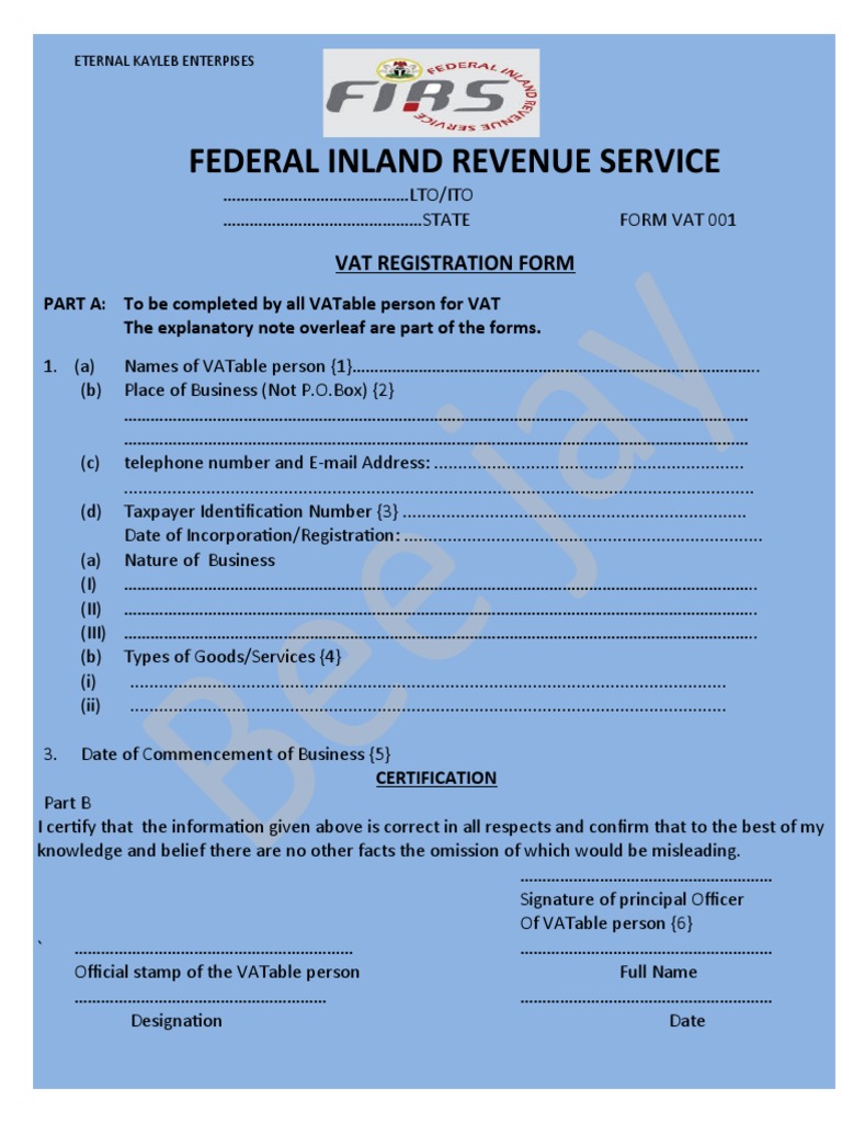 Federal Inland Revenue Servic1 | Download Free PDF | Goods | Corporations