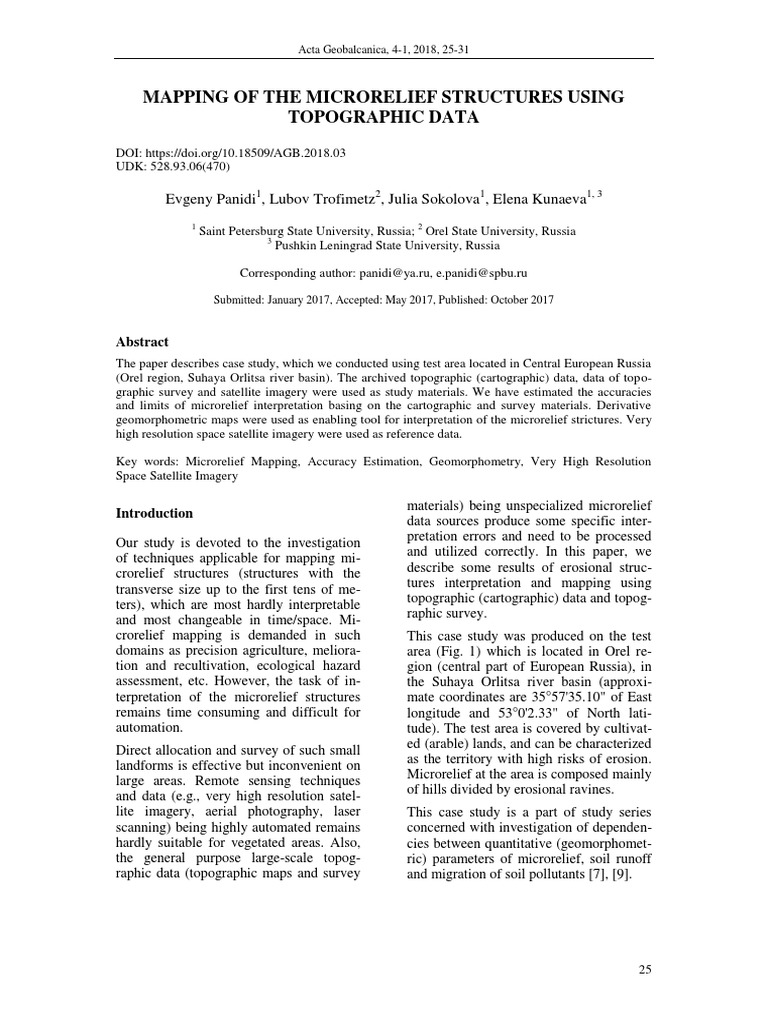 Taita Hills Microrelief Mapping Analysis | PDF | Topography | Infographics