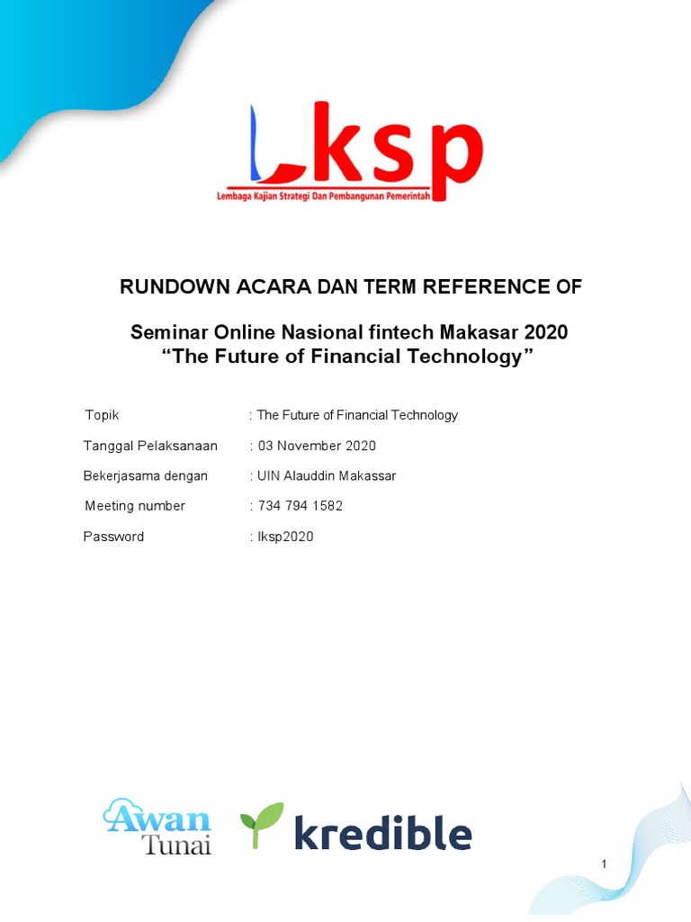 Roundown Webinar LKSP | PDF