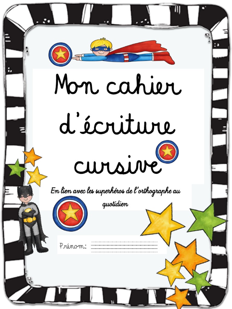 Cahier D'écriture Cursive - Police Isabelle PDF | PDF | Évolution de ...