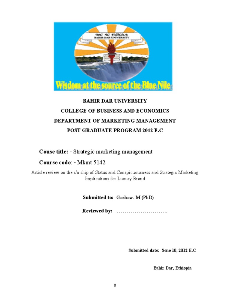 Bahir Dar University | PDF | Sales | Globalization