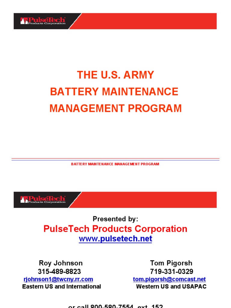 Battery Maintenance Management Program (PDFDrive) | PDF | Battery ...