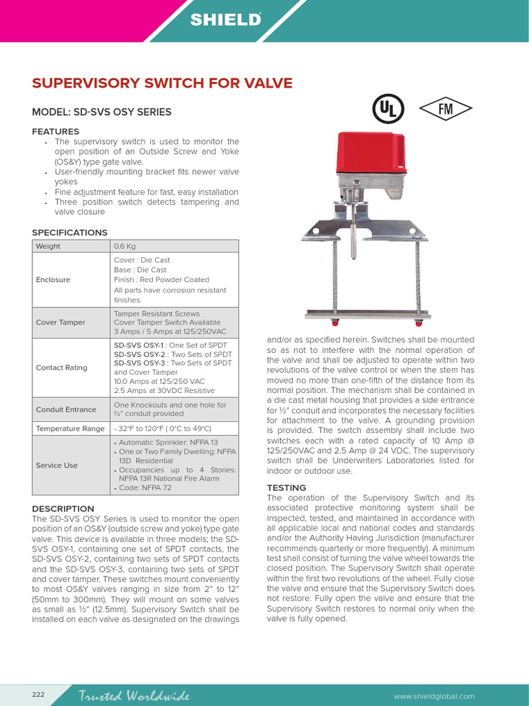 Temper Switch PDF | PDF | Valve | Switch