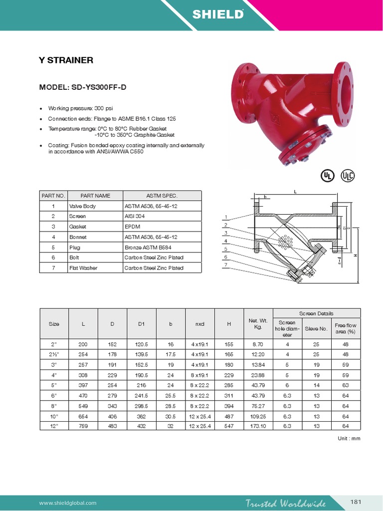 Y-Strainer PDF | PDF | Chemistry | Building Engineering