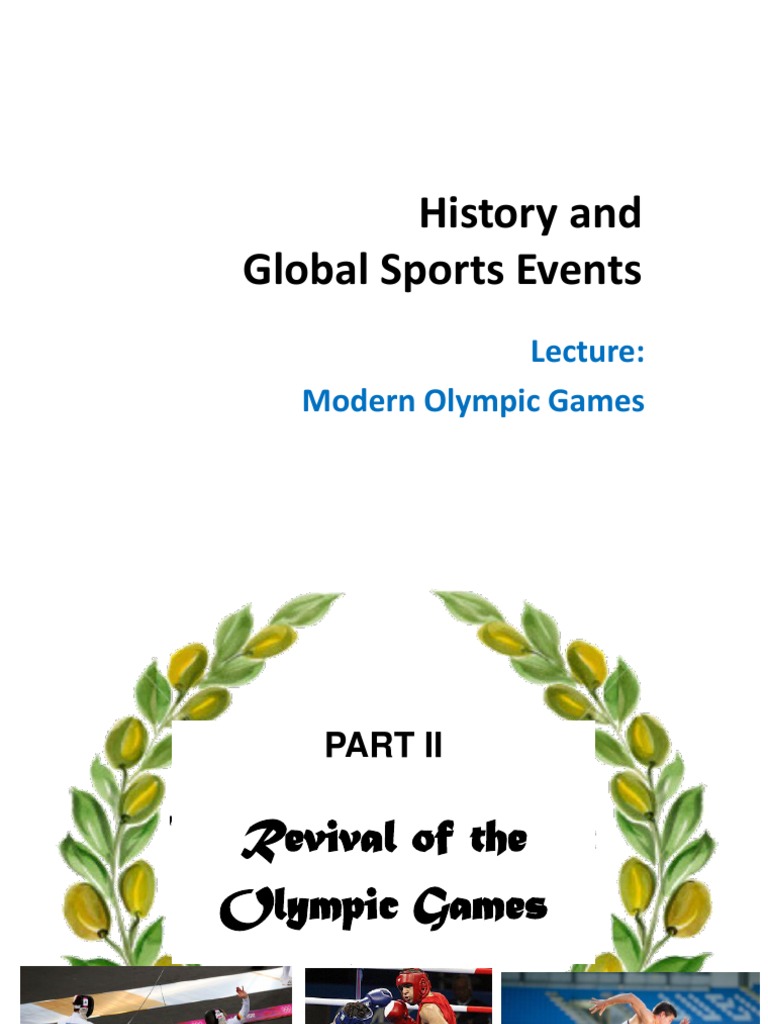 Lecture 4 - Modern Olympic Games PDF | PDF | Olympic Games | Sports ...