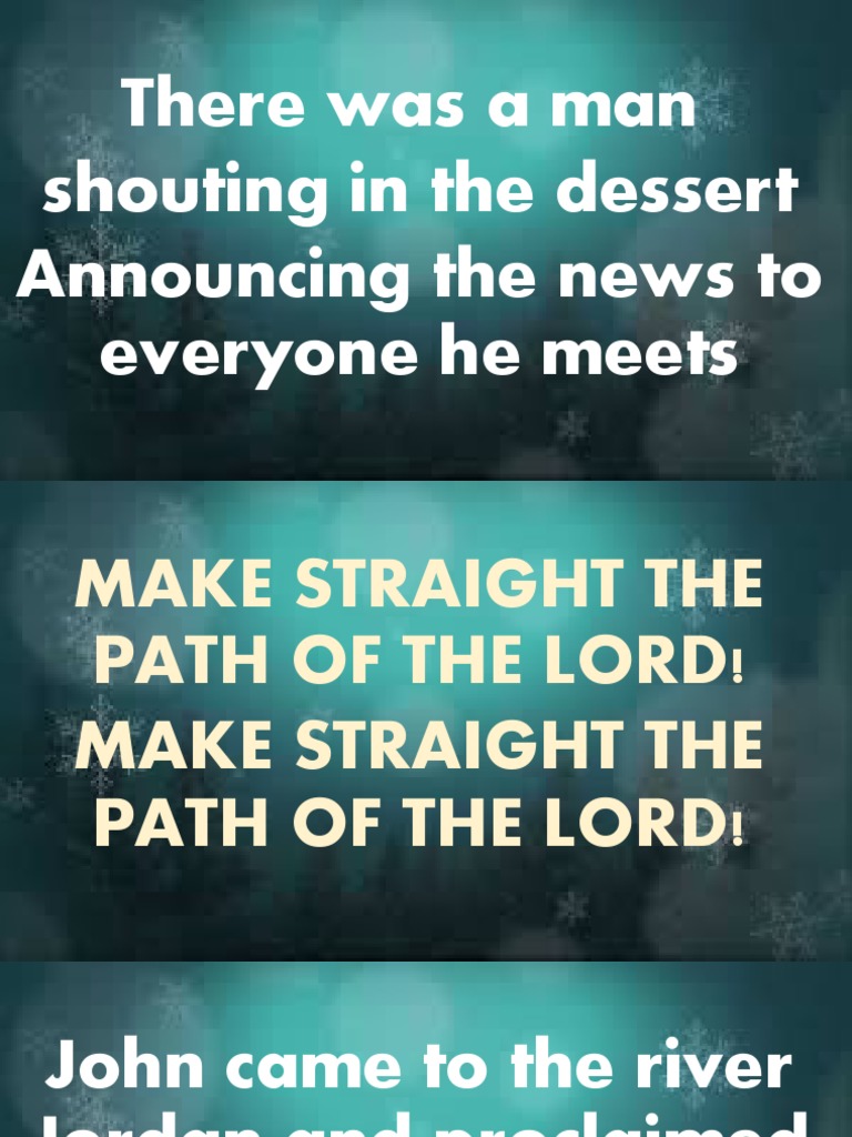 Make Straight The Path | PDF