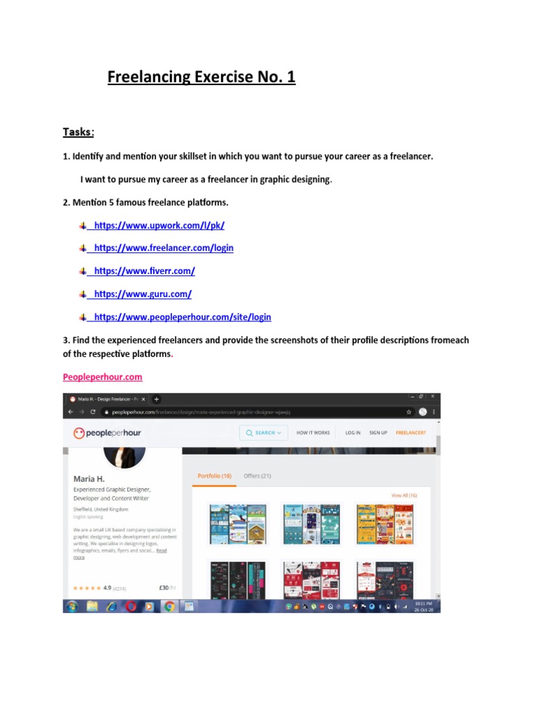 Freelancing Course: Graphic Design Tasks | PDF