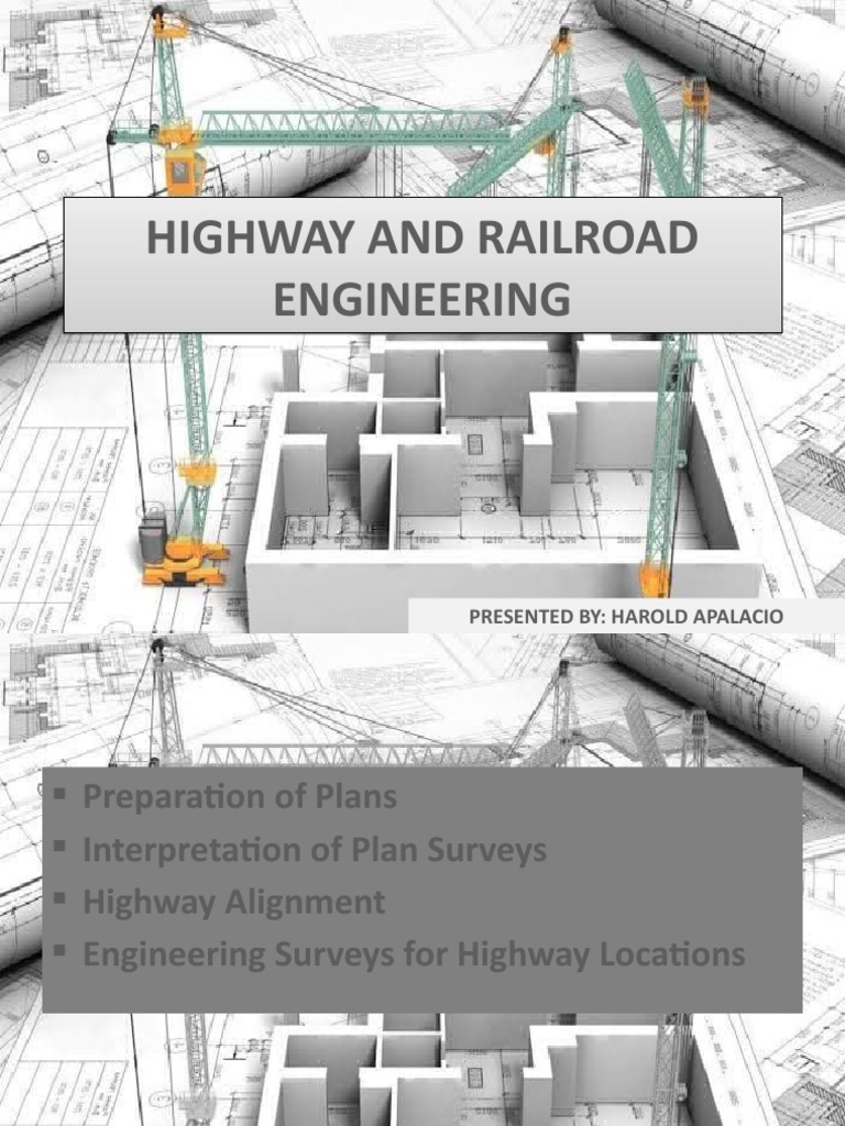Highway and Railroad Engineering Overview | PDF | Road | Road Transport