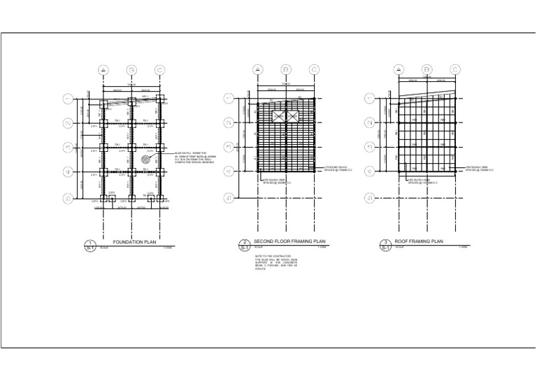 Proposed Structural Plan | PDF | Civil Engineering | Materials
