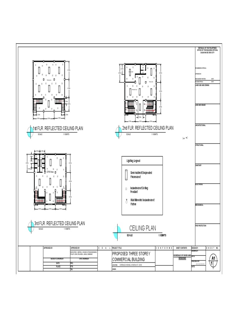 1St Flr. Reflected Ceiling Plan 2Nd Flr. Reflected Ceiling Plan | PDF ...