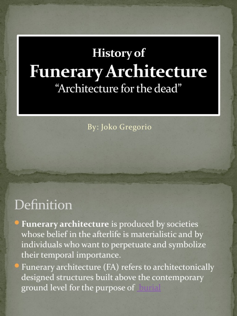 Funerary Architecture | PDF | Death Customs | Anthropology