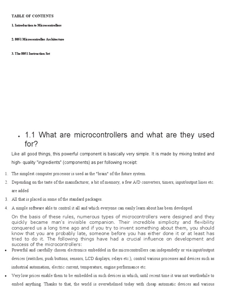 8051 Micro Controller Handbook | PDF | Microcontroller | Read Only Memory