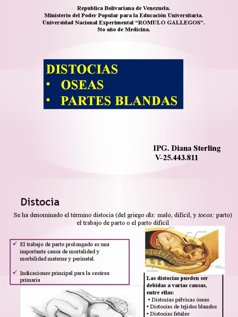 Distocias, Obstetricia | PDF | Parto | Pelvis