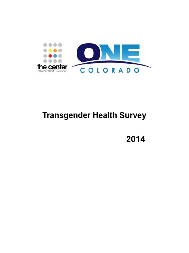 Transgender Health Survey 2014 - 02182014 | PDF | Physical Examination ...