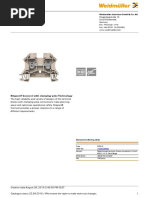 Weidmüller WDU 10 SL/EN Data Sheet | PDF | Electrical Connector ...