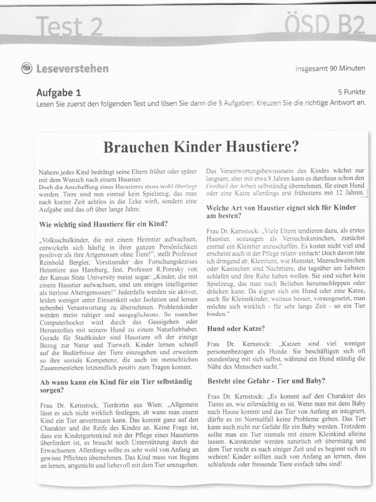 OSD Goethe B2 Model 2 | PDF