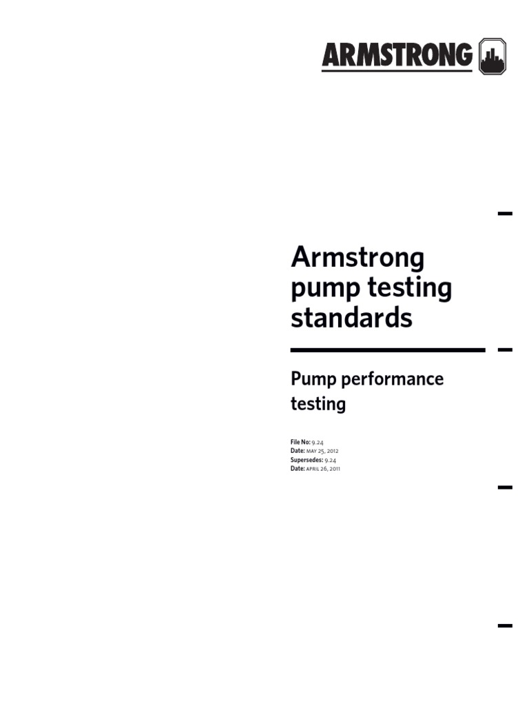 9 24 Pump Performance Testing | PDF | Horsepower | Pump