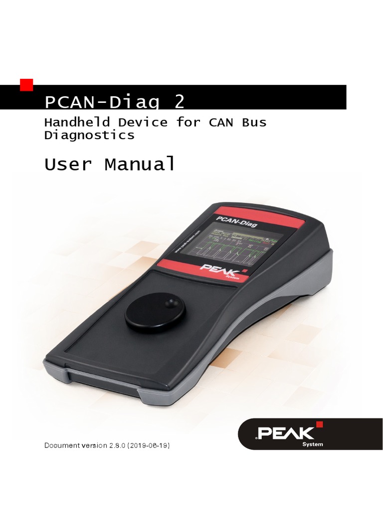 PCAN-Diag 2: User Manual | PDF | Ac Power Plugs And Sockets | Usb