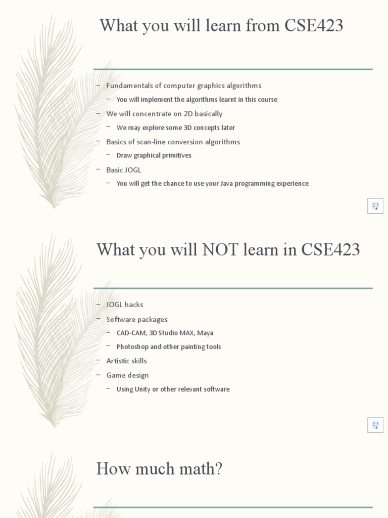 What You Will Learn From Cse423 Fundamentals Of Computer Graphics Algorithms Pdf