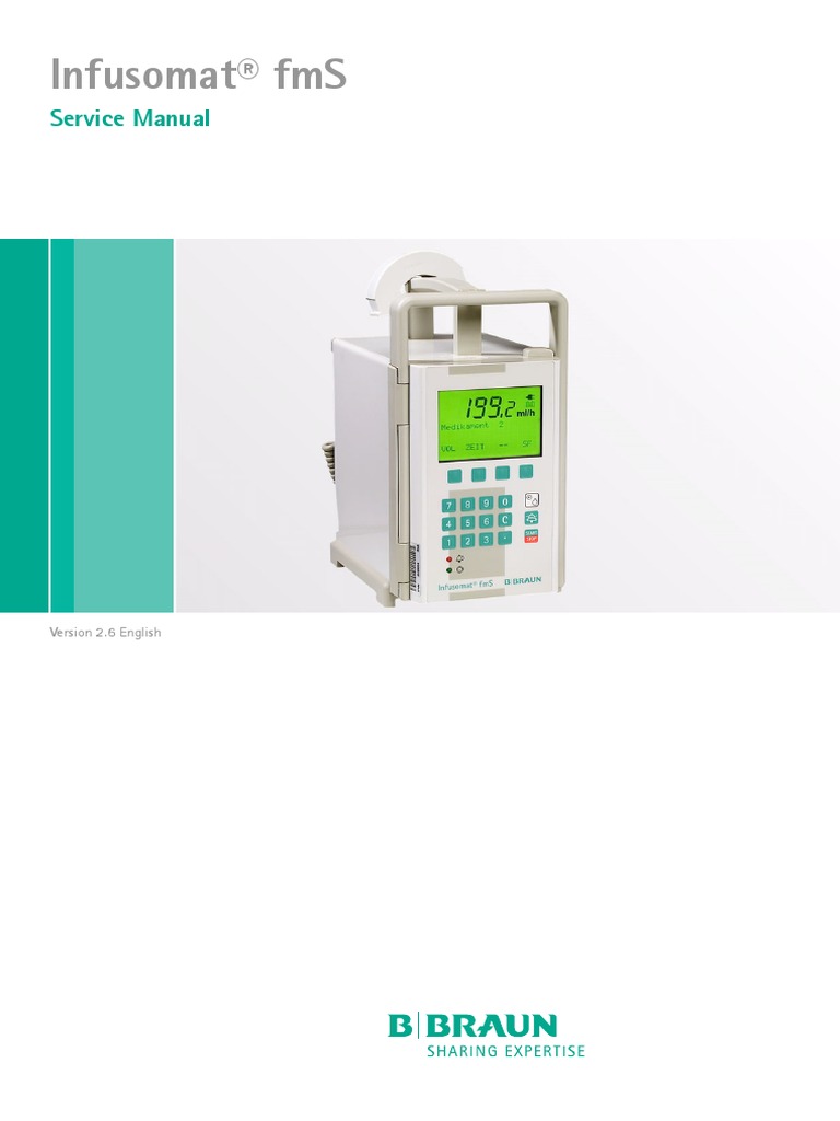 Service Manual - Infusomat FMS | PDF | Electrostatic Discharge | Electricity