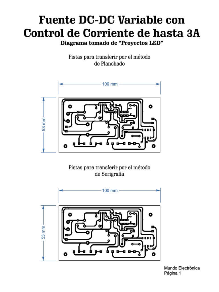 Fuente DC-DC Variable con Control de Corriente hasta 3A | PDF ...