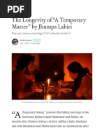 A Temporary Matter (Lahiri) | PDF