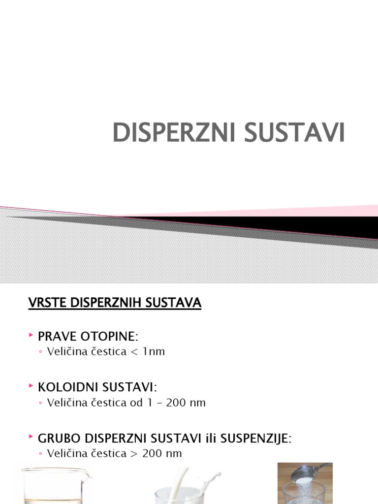 Disperzni Sustavi | PDF