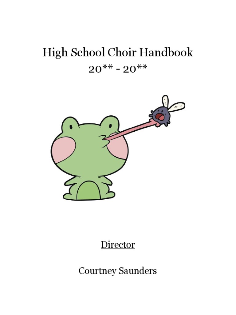 High School Choir Handbook | PDF | Choir | Audition