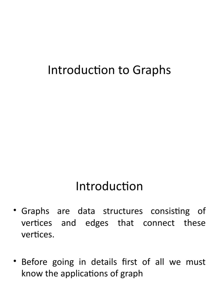 1 - Introduction To Graphs | PDF | Vertex (Graph Theory) | Theoretical Computer Science