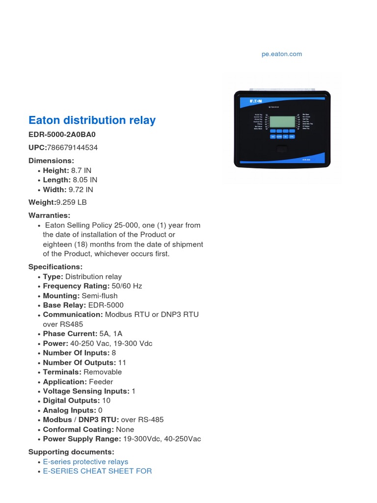 Edr 5000 2a0ba0 PDF | PDF