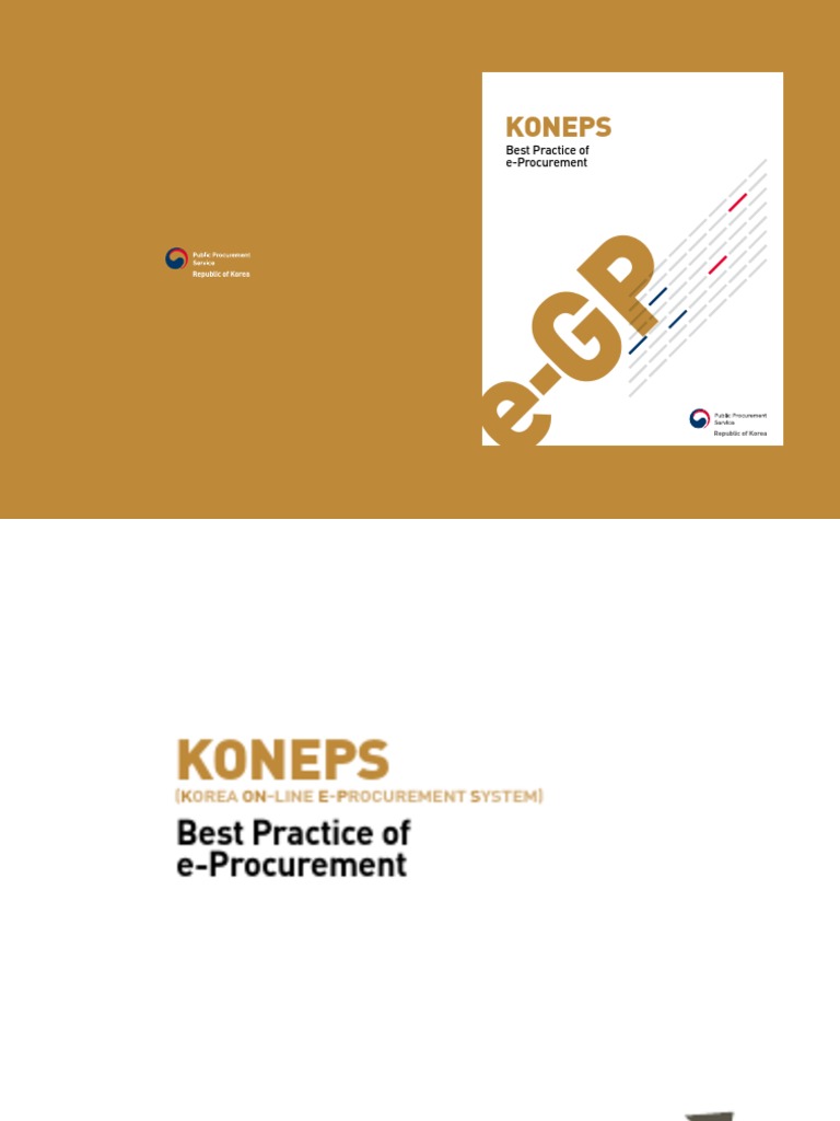 KONEP | PDF | Procurement | Supply Chain