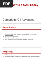 Advanced - How To Write Proposal C1 (CAE) | PDF | Vocabulary | University