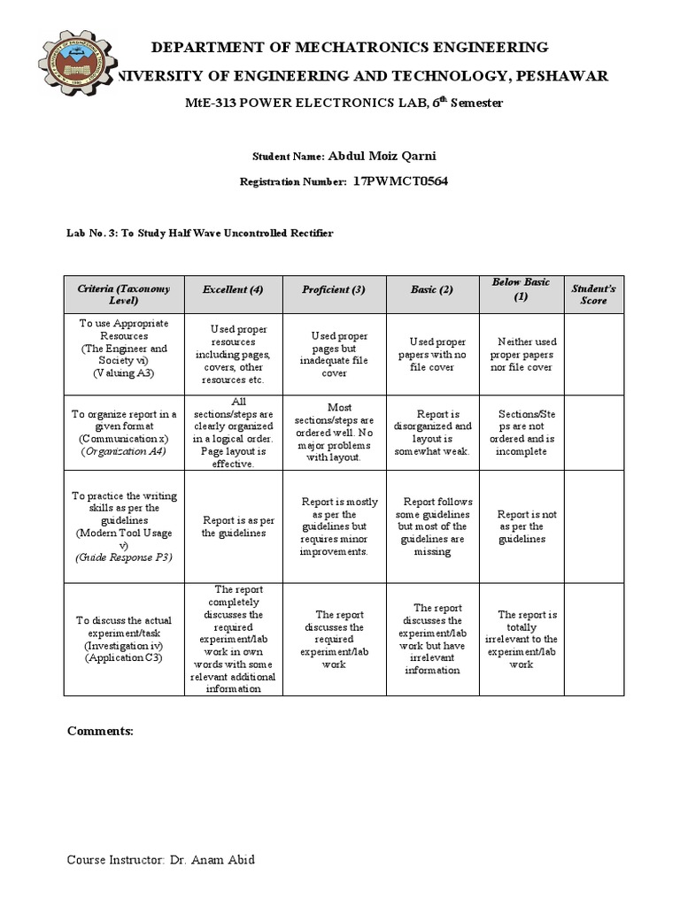 Lab 3 | PDF | Rectifier | Electrical Network