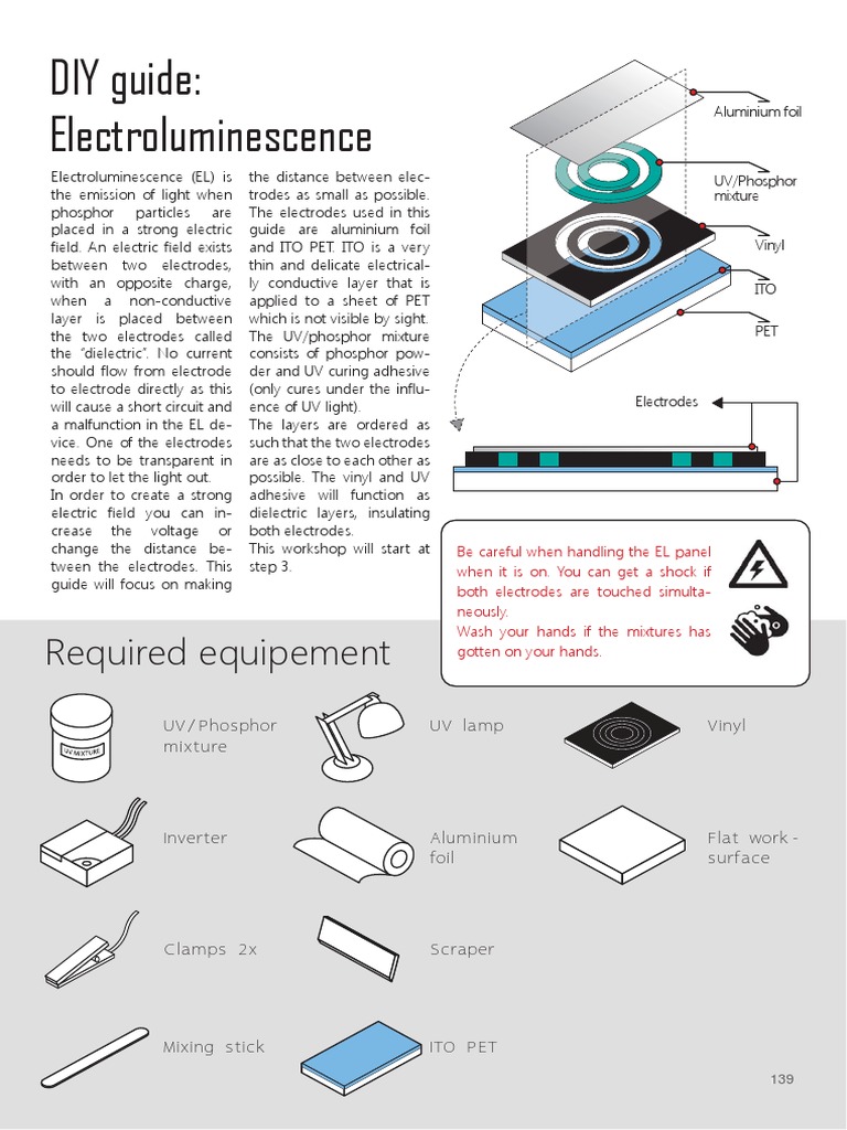 DIY Guide: Electroluminescence: Required Equipement | PDF | Ultraviolet ...
