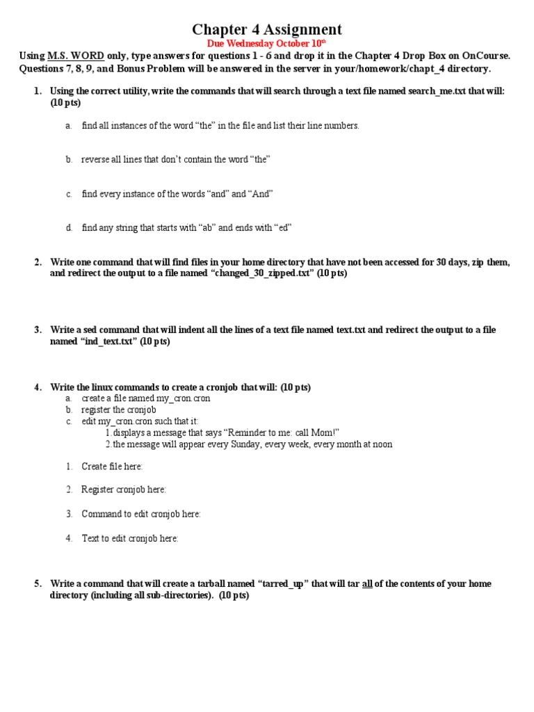 Concise and Insightful Title for Chapter 4 Programming Assignment ...