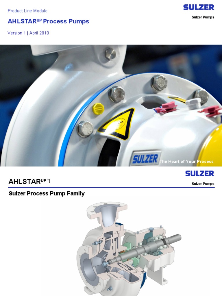 AHLSTAR Process Pumps | PDF | Pump | Bearing (Mechanical)