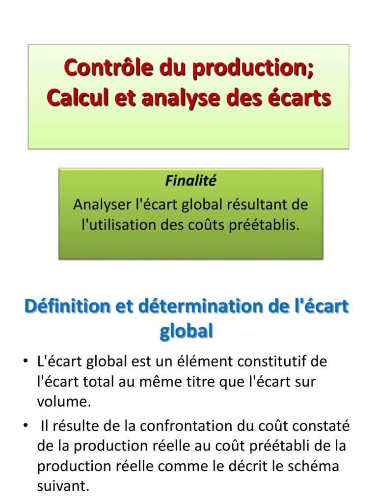 Analyse des écarts de production | PDF | Économie | Prix