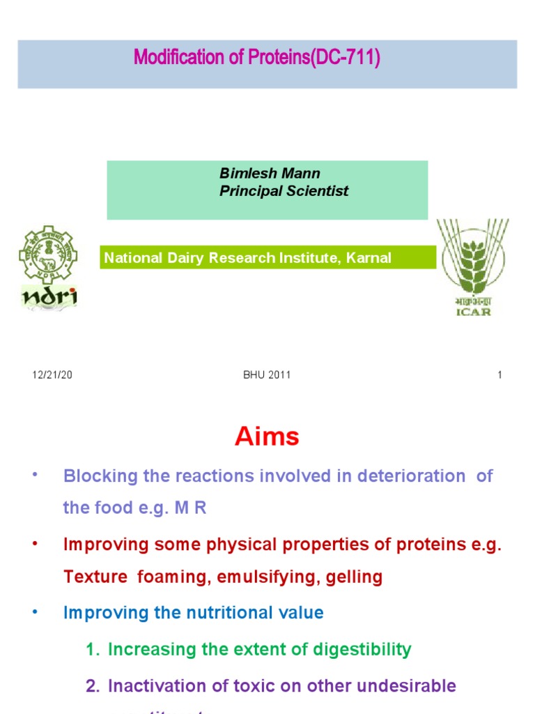 Modification of Proteins | PDF | Amino Acid | Angiotensin