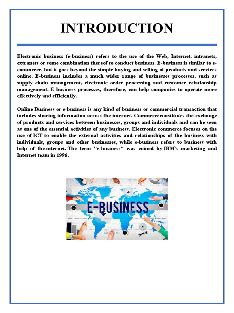 Business Studies Isc Final Project | PDF | Electronic Business | E Commerce