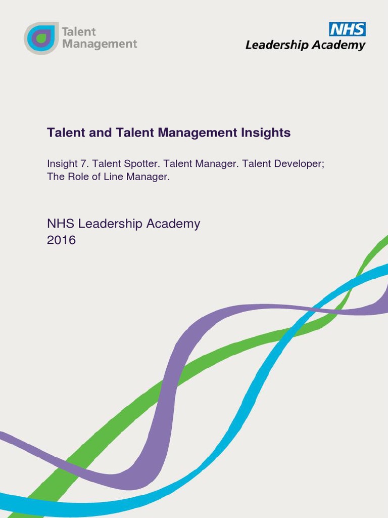 Talent and Talent Management Insights: NHS Leadership Academy 2016 ...