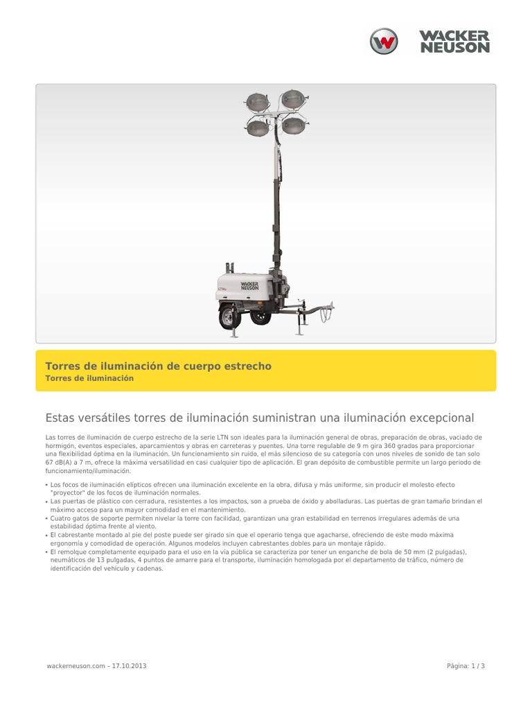 Wacker Neuson ltn6 | PDF | Vehículos | Science