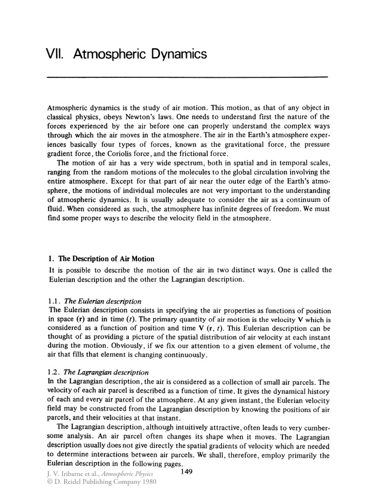 Atmospheric Dynamics | PDF | Continuum Mechanics | Deformation (Mechanics)