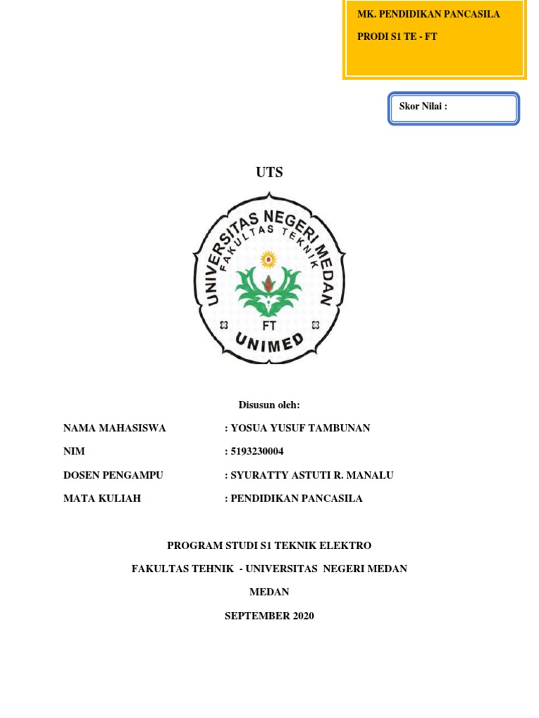 UTS Pendidikan Pancasila | PDF | Ilmu Sosial