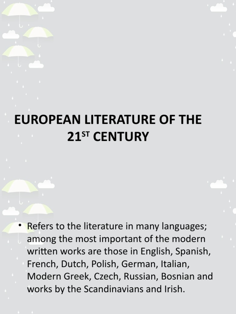 European Literature Timeline | PDF | Romanticism | Age Of Enlightenment
